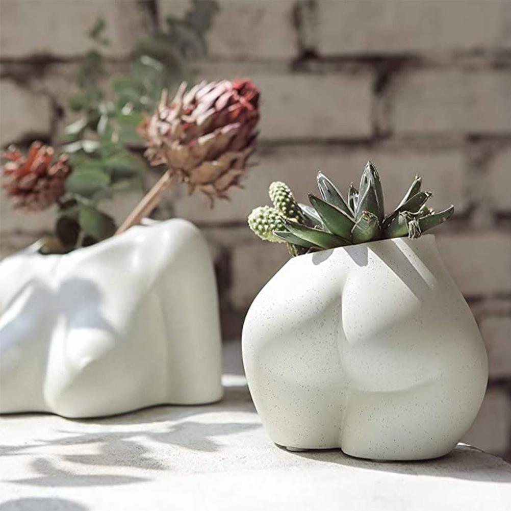 Nordic Resin Plant Pot Female Body – Ohøj Design